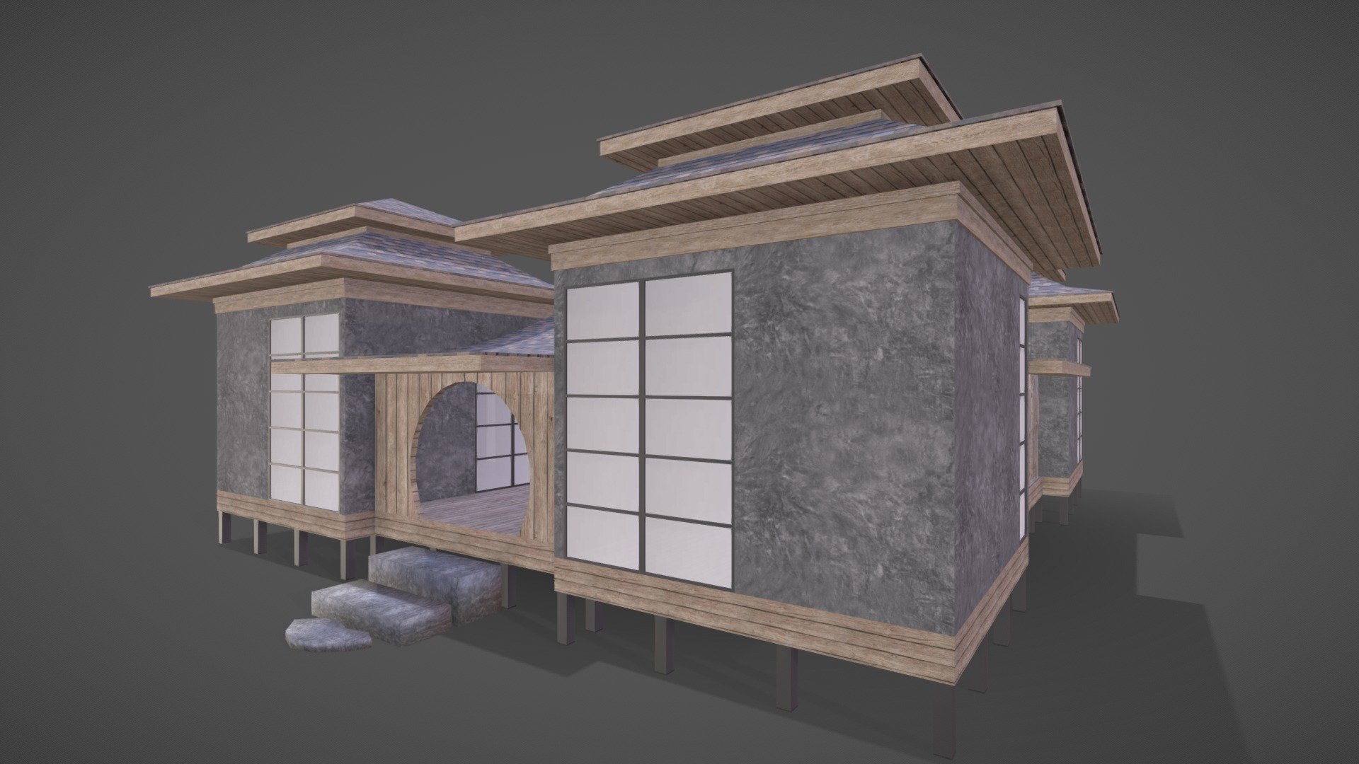 Japanese House - 3D model by Pavan (@pavankrsnadas) [d96000d] - Sketchfab