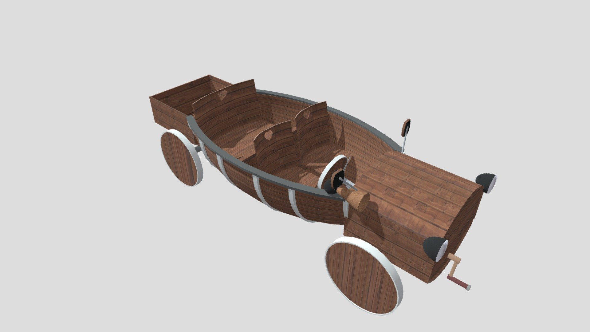 Barrel Car - 3D model by FD-paffie [d9600c8] - Sketchfab