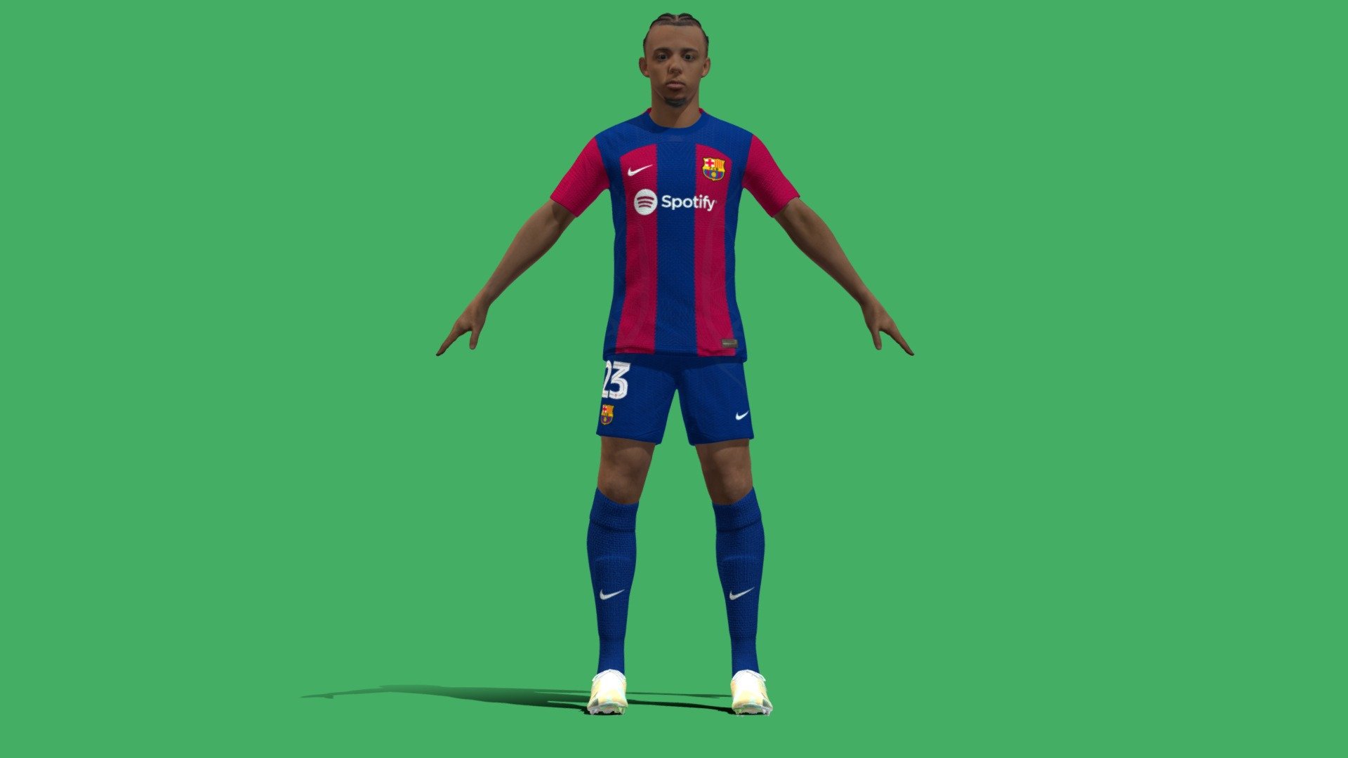 3D Rigged Jules Kounde Barcelona 2024 - 3D model by changjinew [d960e34 ...