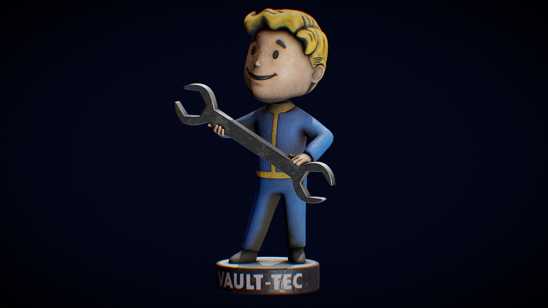 Fallout Vault Boy - 3D model by NotBlender [d9655e2] - Sketchfab