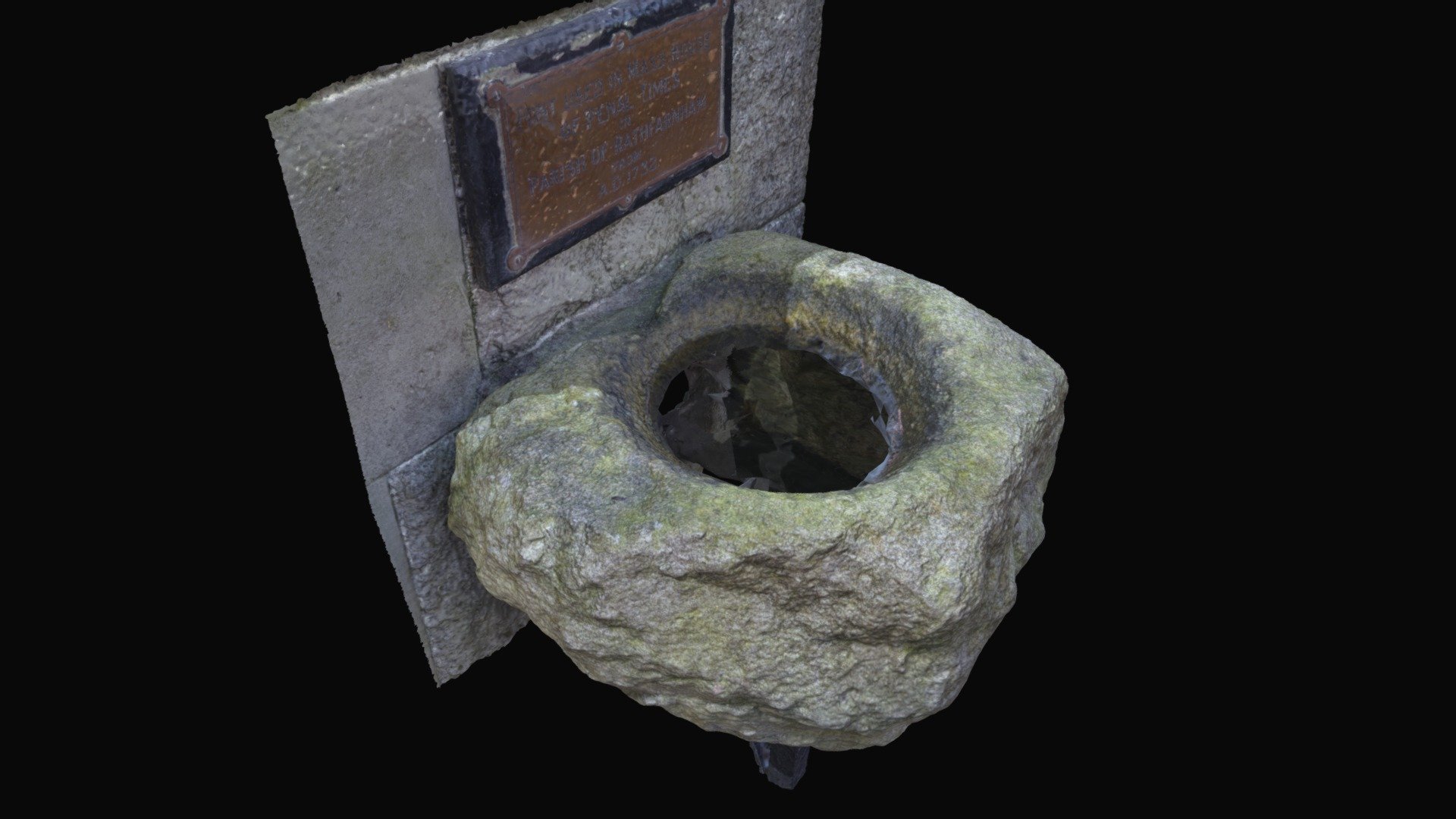 Rathfarnham Mass House Stoup - Download Free 3D model by Archaeological ...