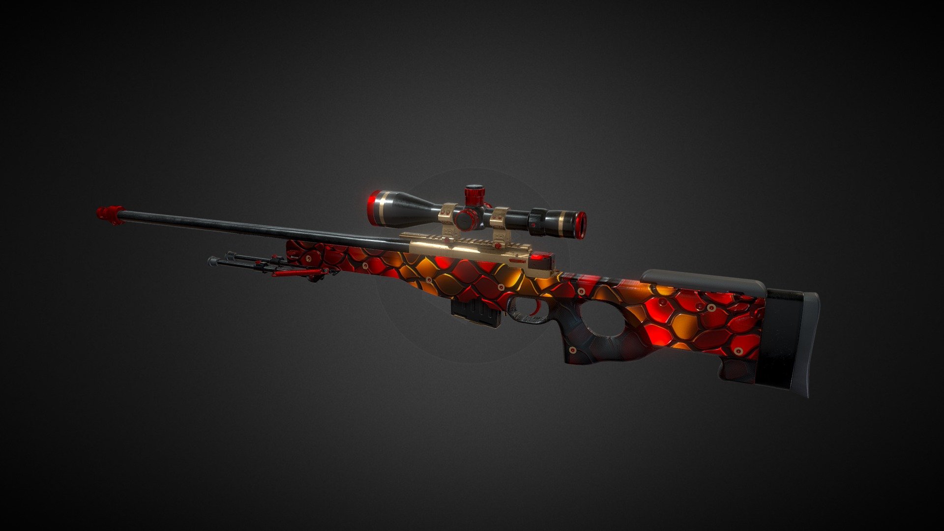 AWP- CS2 - Blood Dragon - 3D model by Lumitosh (@lumitosh8) [d96c361 ...