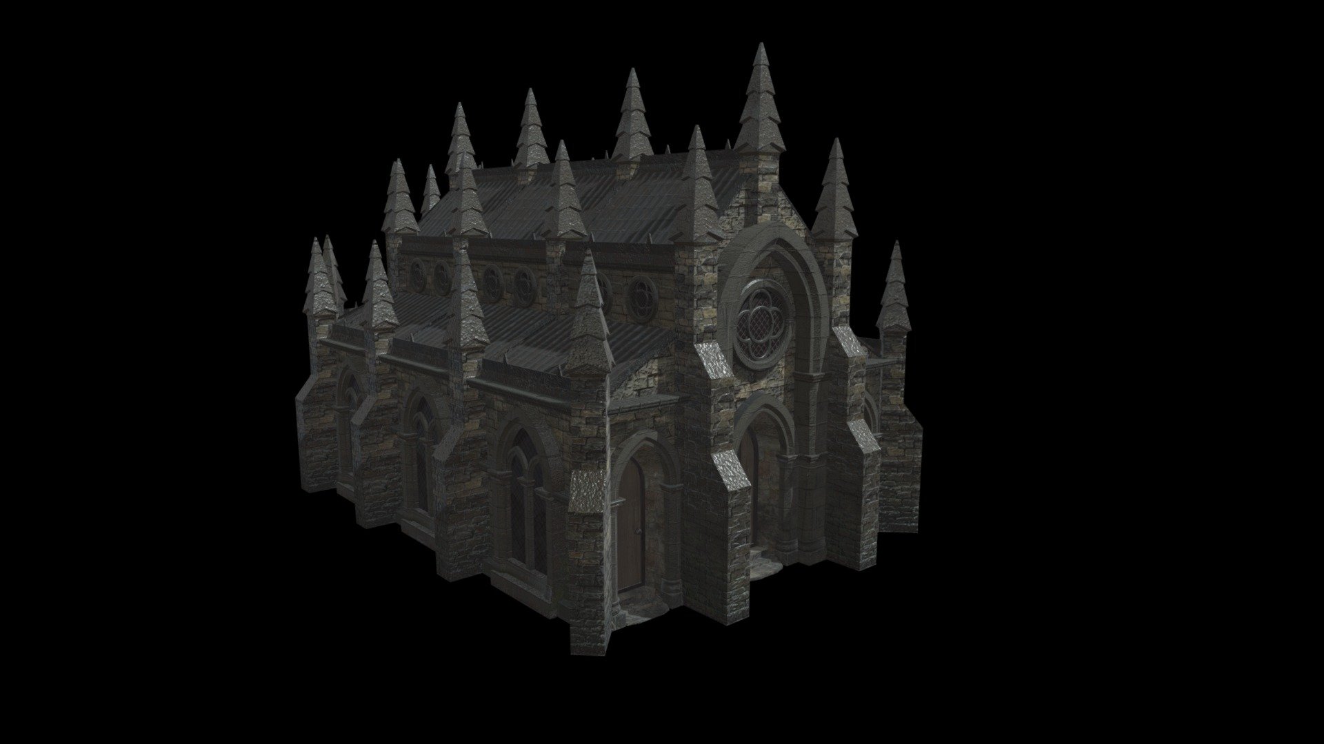 Gothic church - 3D model by Kadyrov_Rifat [d96d0dc] - Sketchfab