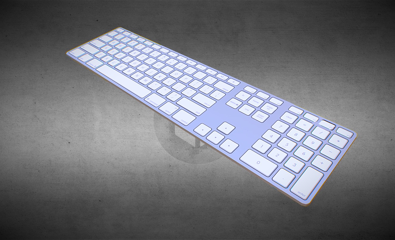 Mac Keyboard - 3D model by kpulka [d96d289] - Sketchfab