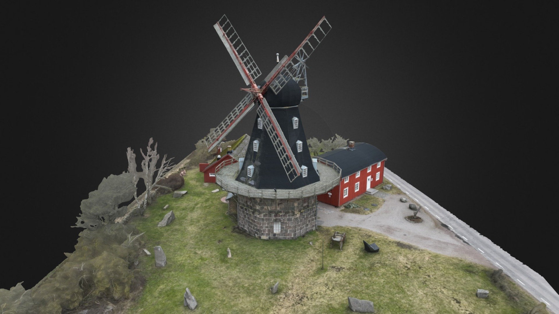 Särdals kvarn, Halmstad kommun, Halland - 3D model by kmh3d [d96e060 ...