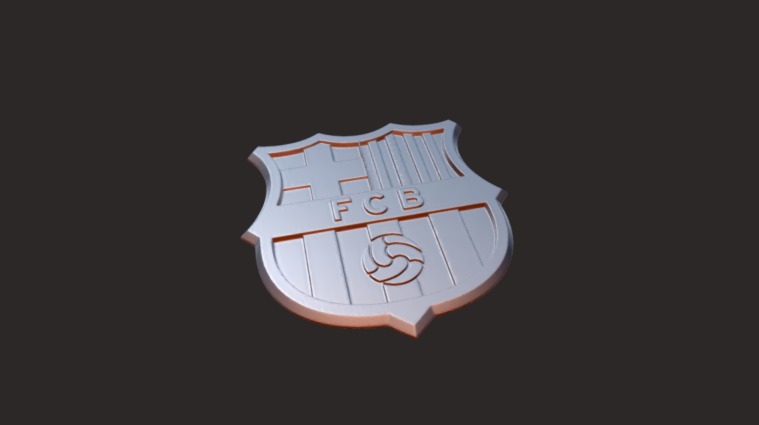 Escudo FCB - Download Free 3D model by CadForCam (@yuelands) [d97020b ...