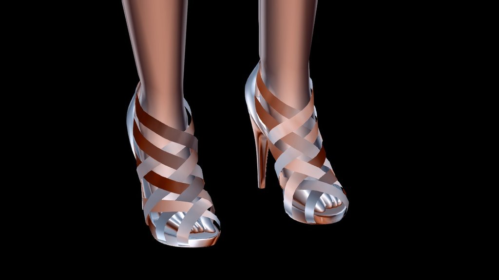 Straps Shoes - 3D model by Jak3D (@jakmesh) [d9731fd] - Sketchfab