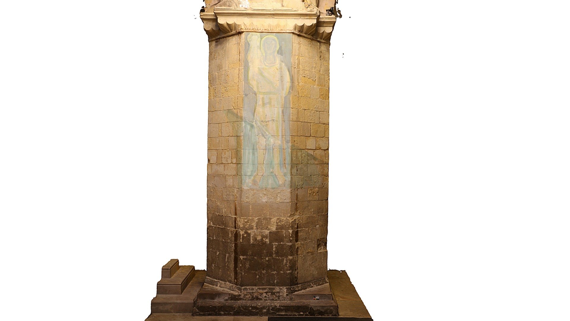 St Christopher icon c.1340 reconstruction* - 3D model by Rochester ...