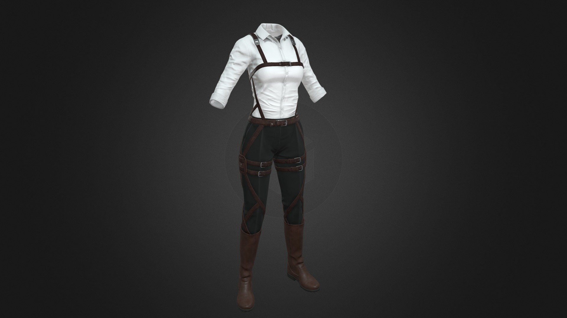 AOT / SNK Inspired Outfit - 3D model by EvTital [d9738e9] - Sketchfab