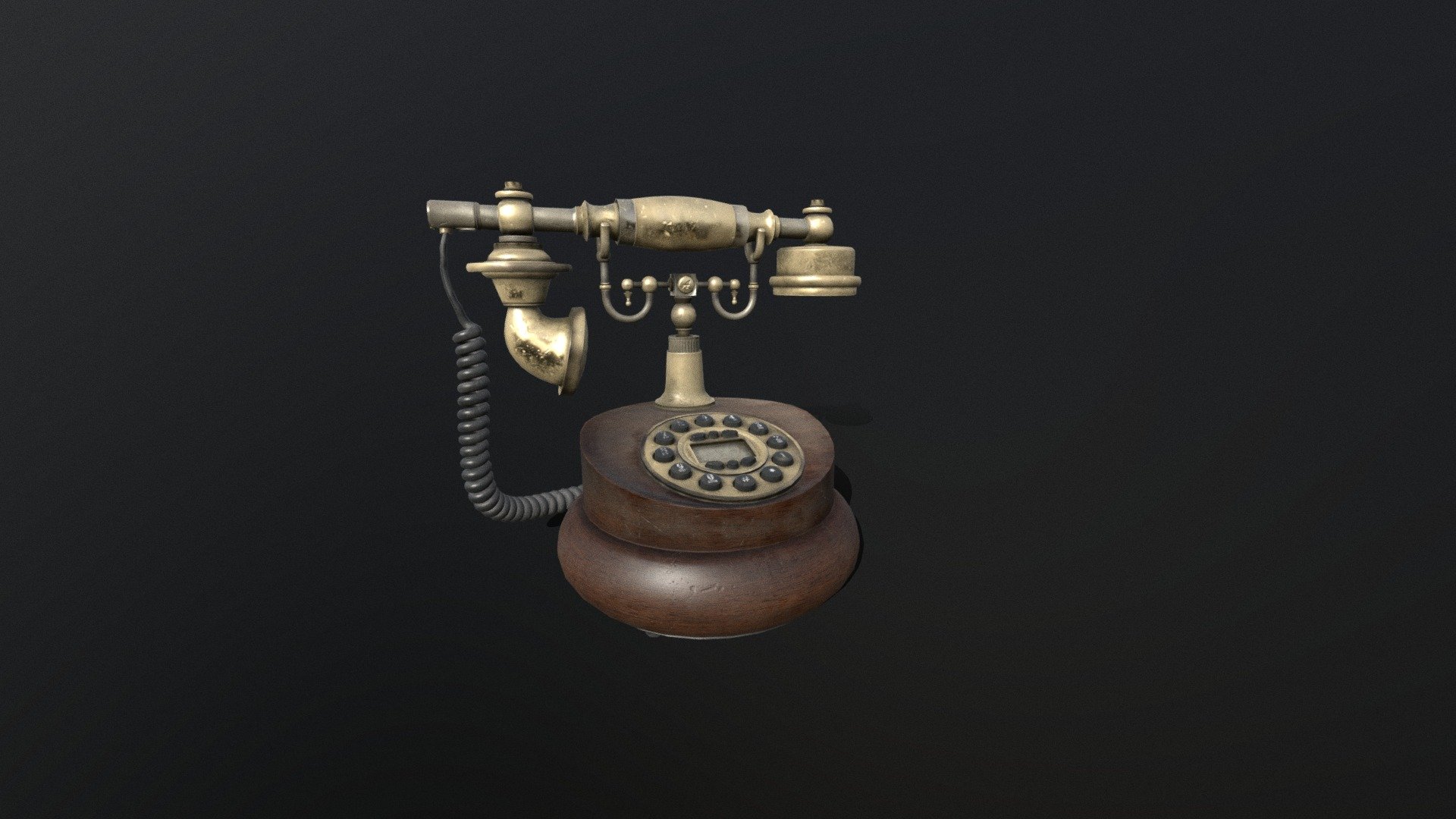 Antique Telephone - 3D model by Sophia Mok (@sophiamok) [d974dcb ...
