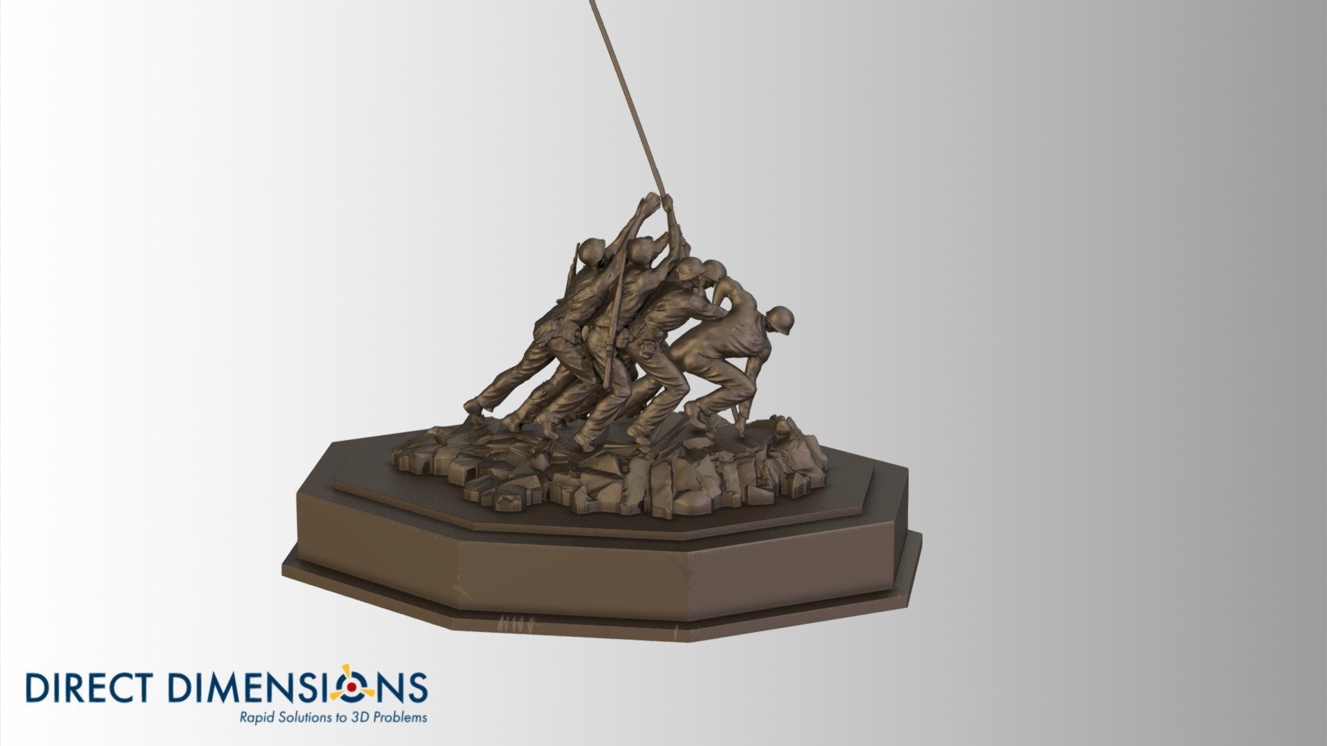 Iwo Jima Memorial - 3D model by Direct Dimensions (@dirdim) [d9755a2 ...