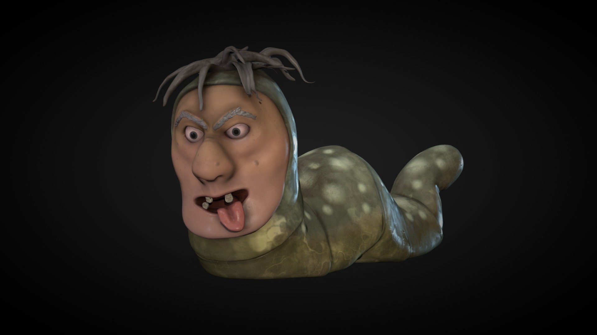 Monster Worm - Download Free 3D model by 3Dog (@aekara1983) [d975dcb ...