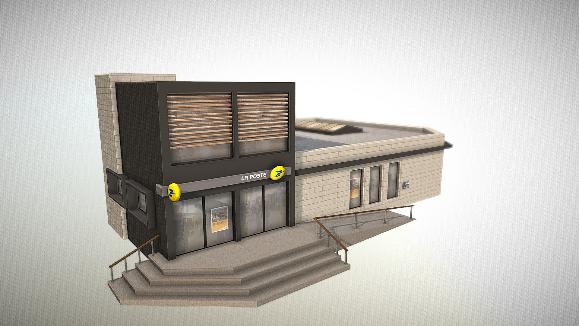 La Poste - 3D model by Gruny (@grunystudio) [d976cbb] - Sketchfab