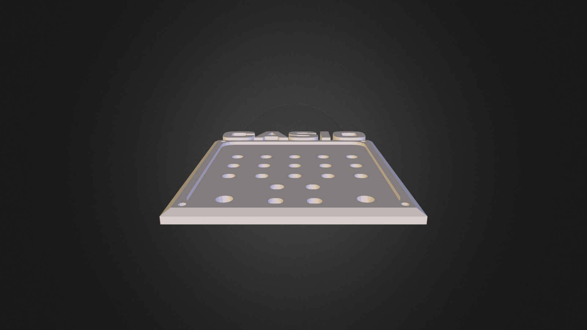 Casio SK1 patch panel - 3D model by 3dindustries [d977c3b] - Sketchfab