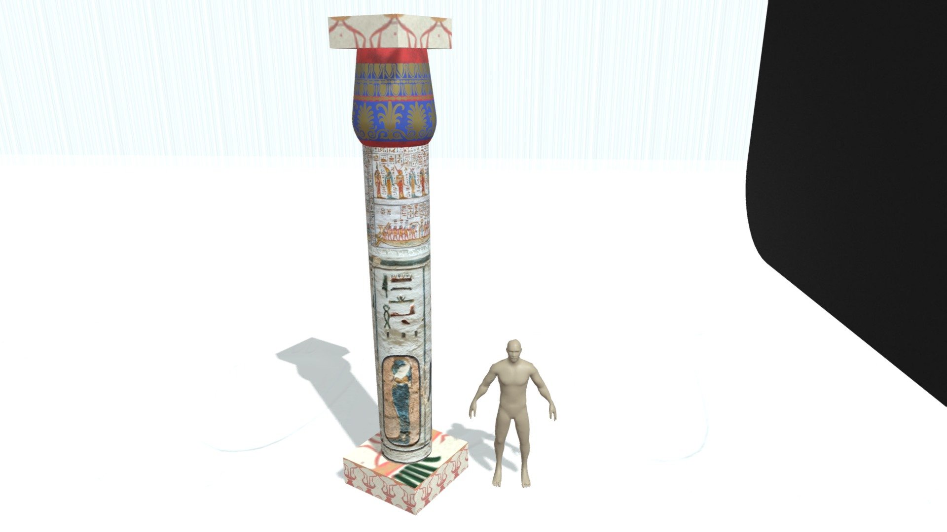 columna egipcia papiriforme - Download Free 3D model by malissimo ...