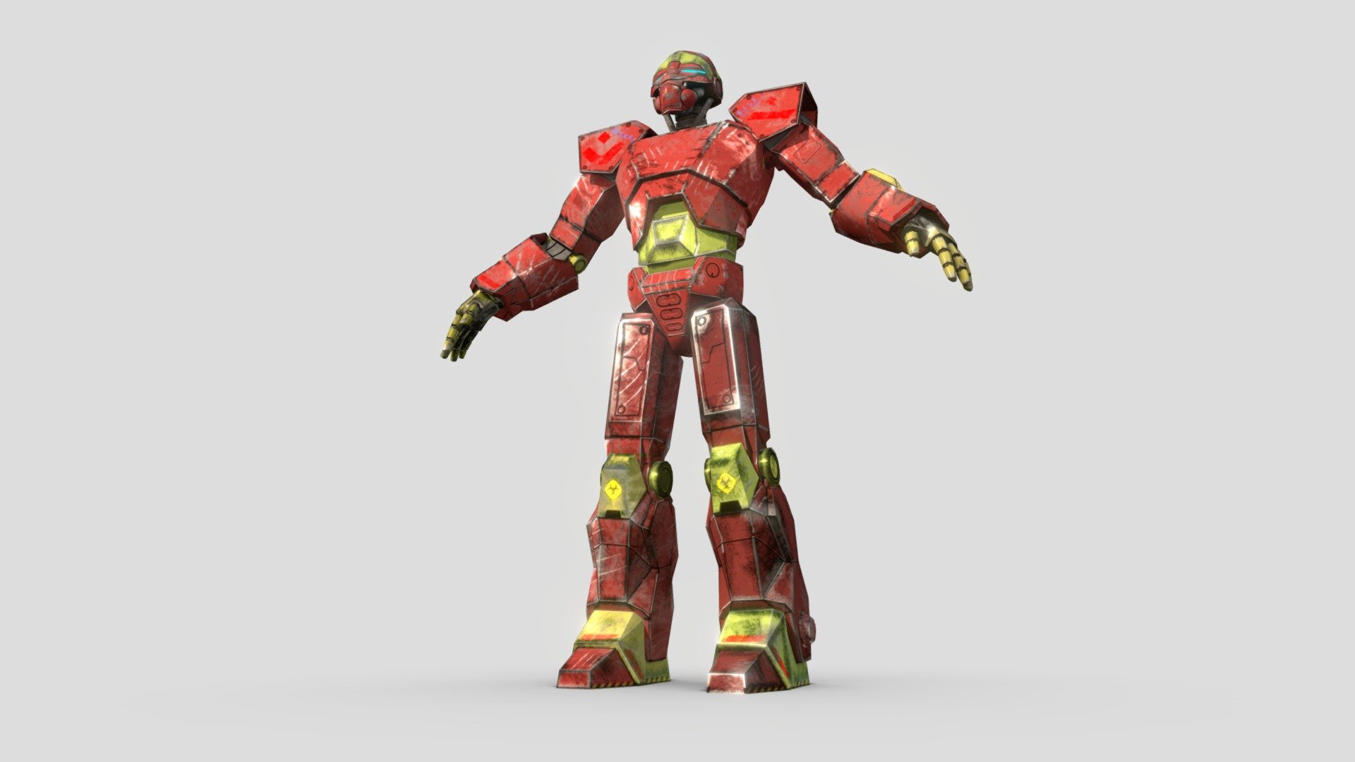 Mecha 01Body 02Head - 3D model by Los Bionicos Animation Studio ...