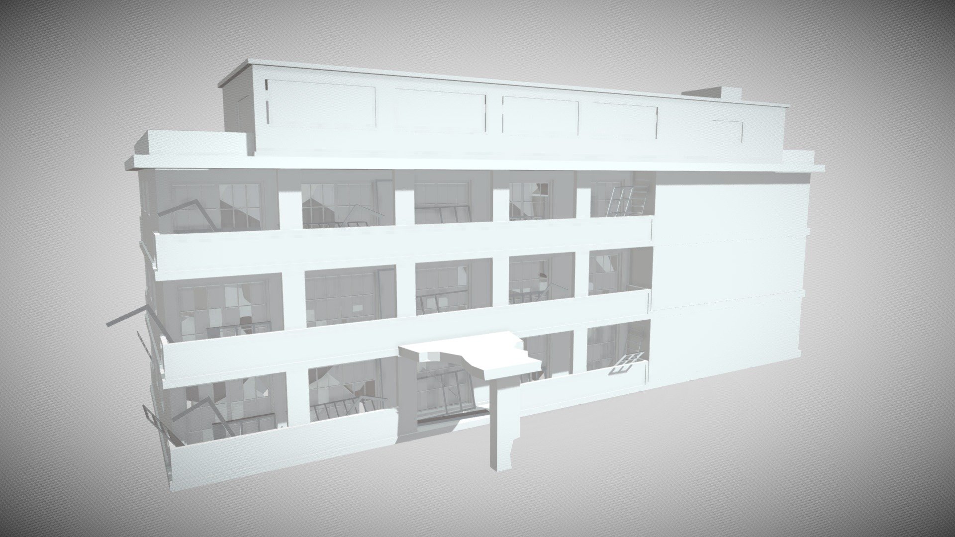 Destroyed Building 03 - Download Free 3D model by Prince Obrymec ...
