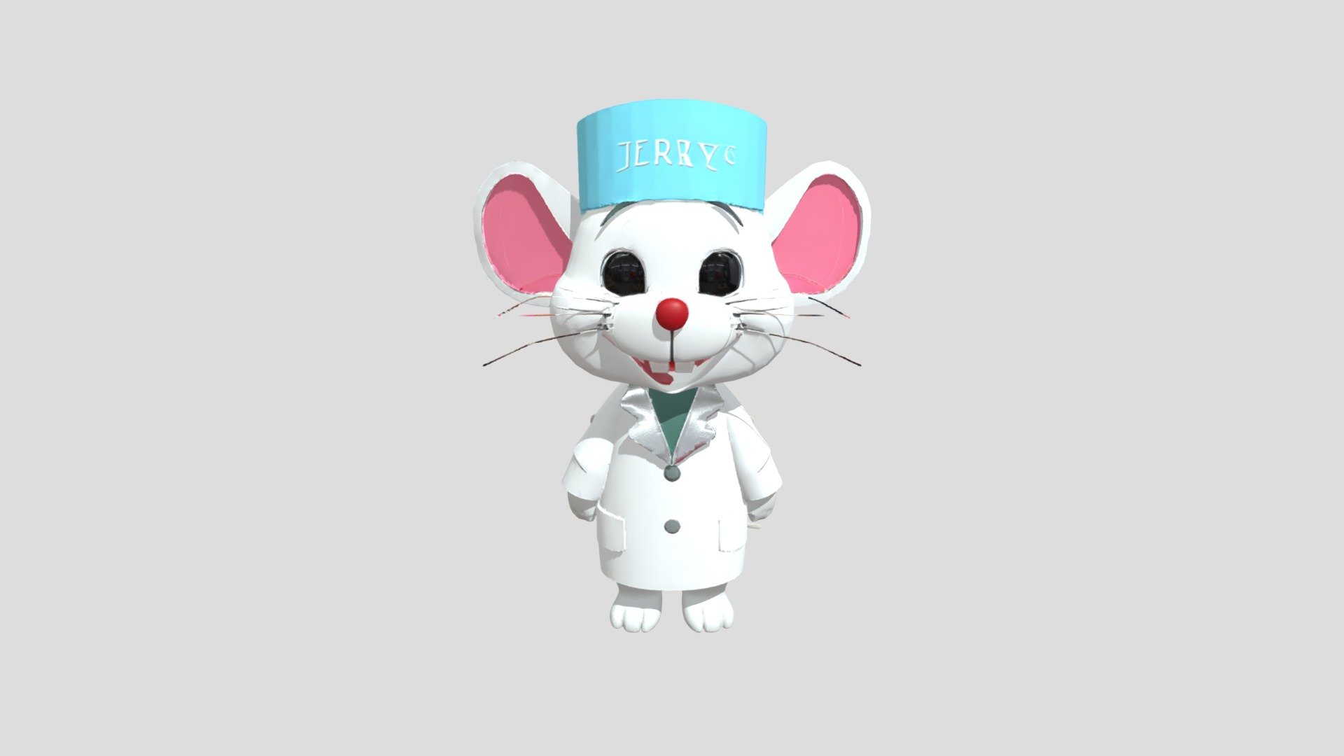 Cartoon mouse in lab coat - 3D model by zhangxianglin [d985463] - Sketchfab