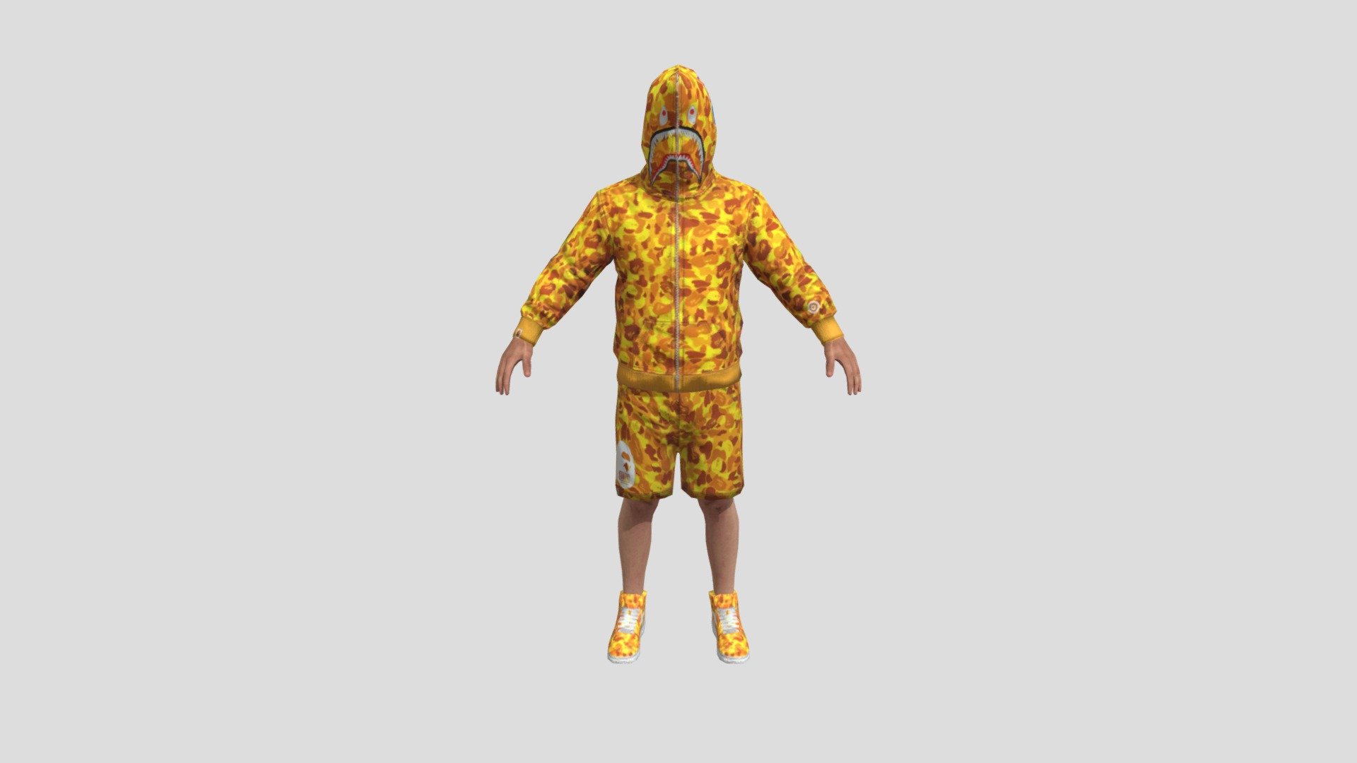 yellow outfit - Download Free 3D model by yusufzia83 [d9866ad] - Sketchfab