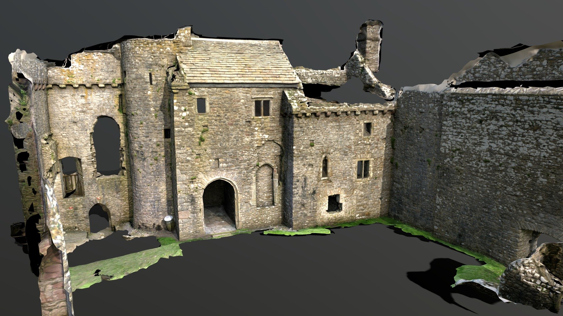 Weobley Castle, Gower - 3D model by Digital Heritage (@3dheritage ...