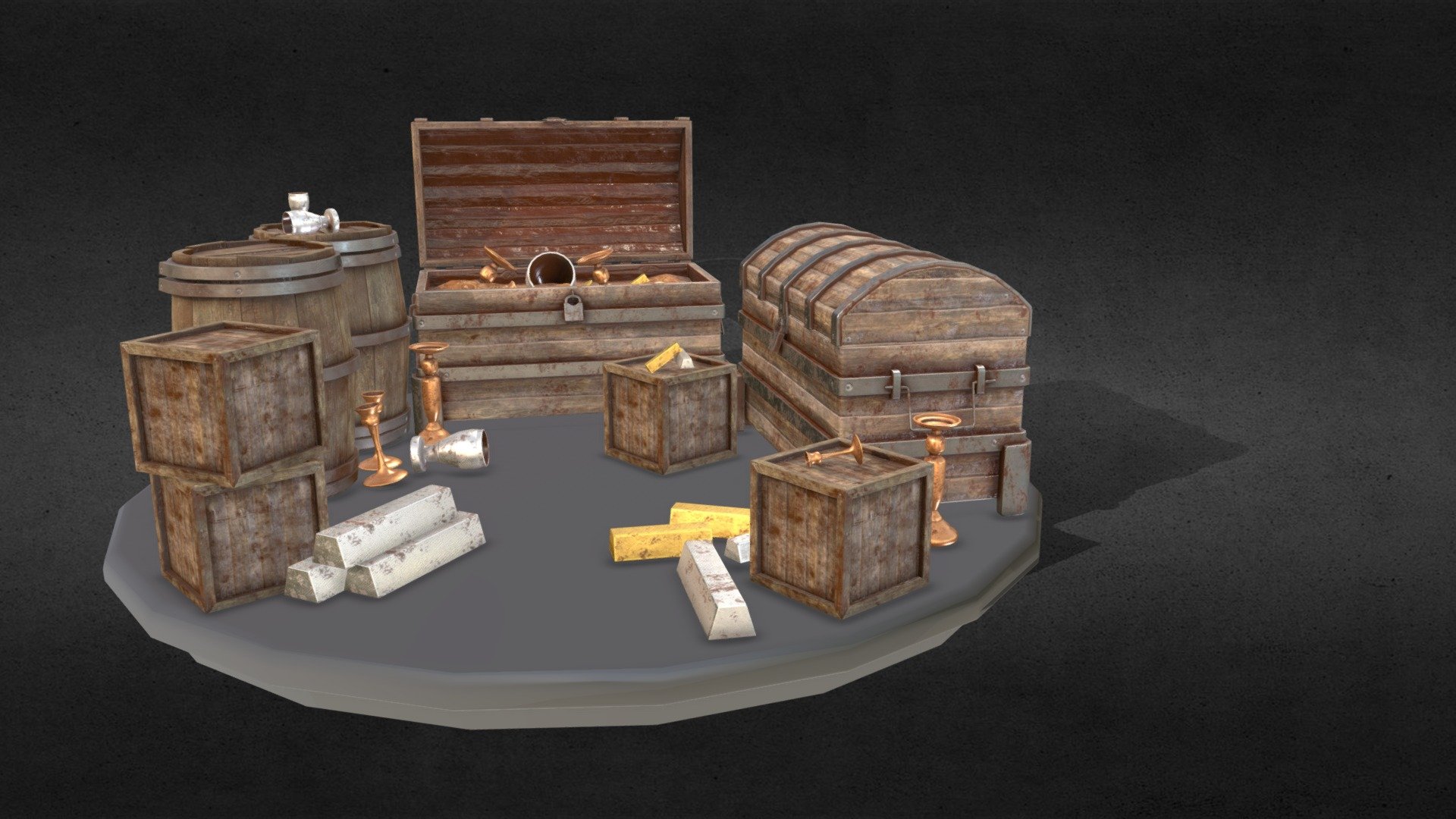 Treasure - 3D model by Kiranpreet Kaur (@jisoosana84) [d98c9dd] - Sketchfab