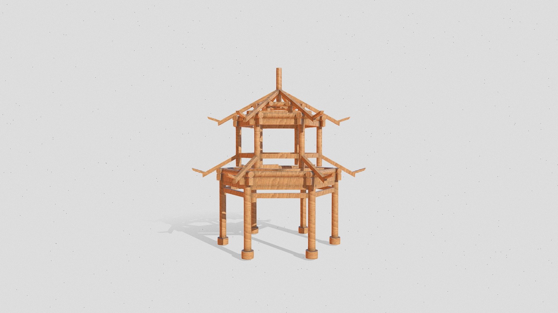 Pagoda - 3D model by Cameron Whiting (@cameronwhiting) [d98f14c ...