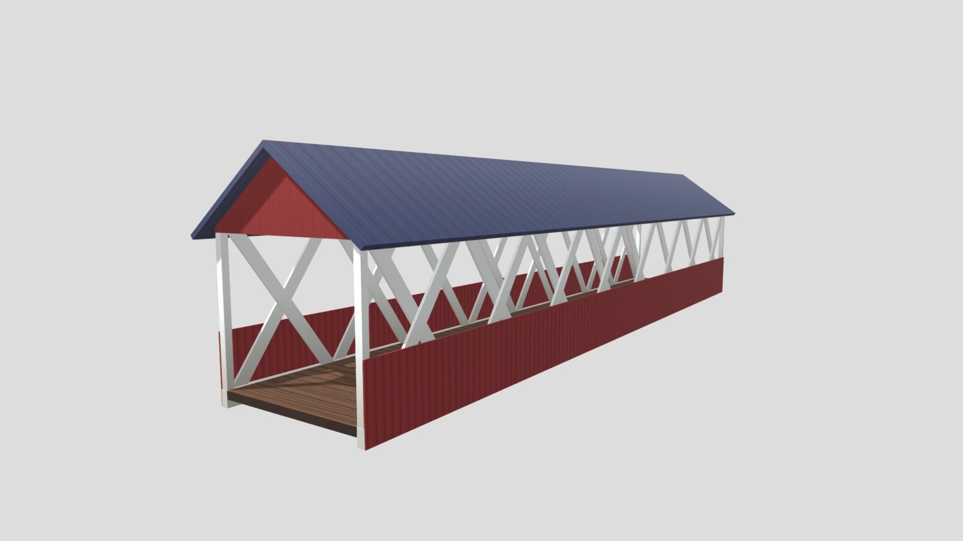 Low Poly Covered Bridge - Download Free 3D model by LarryThedog ...