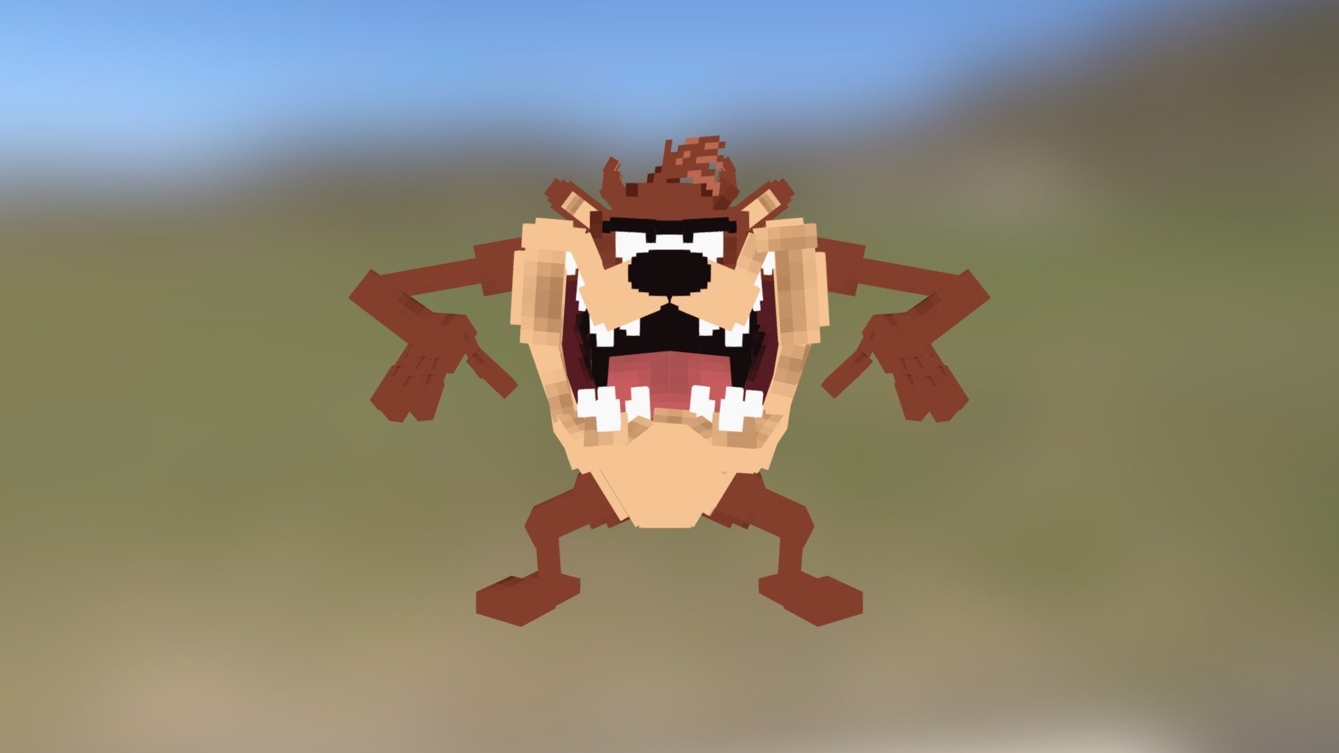Taz from the Looney Tunes in Minecraft - Download Free 3D model by ...