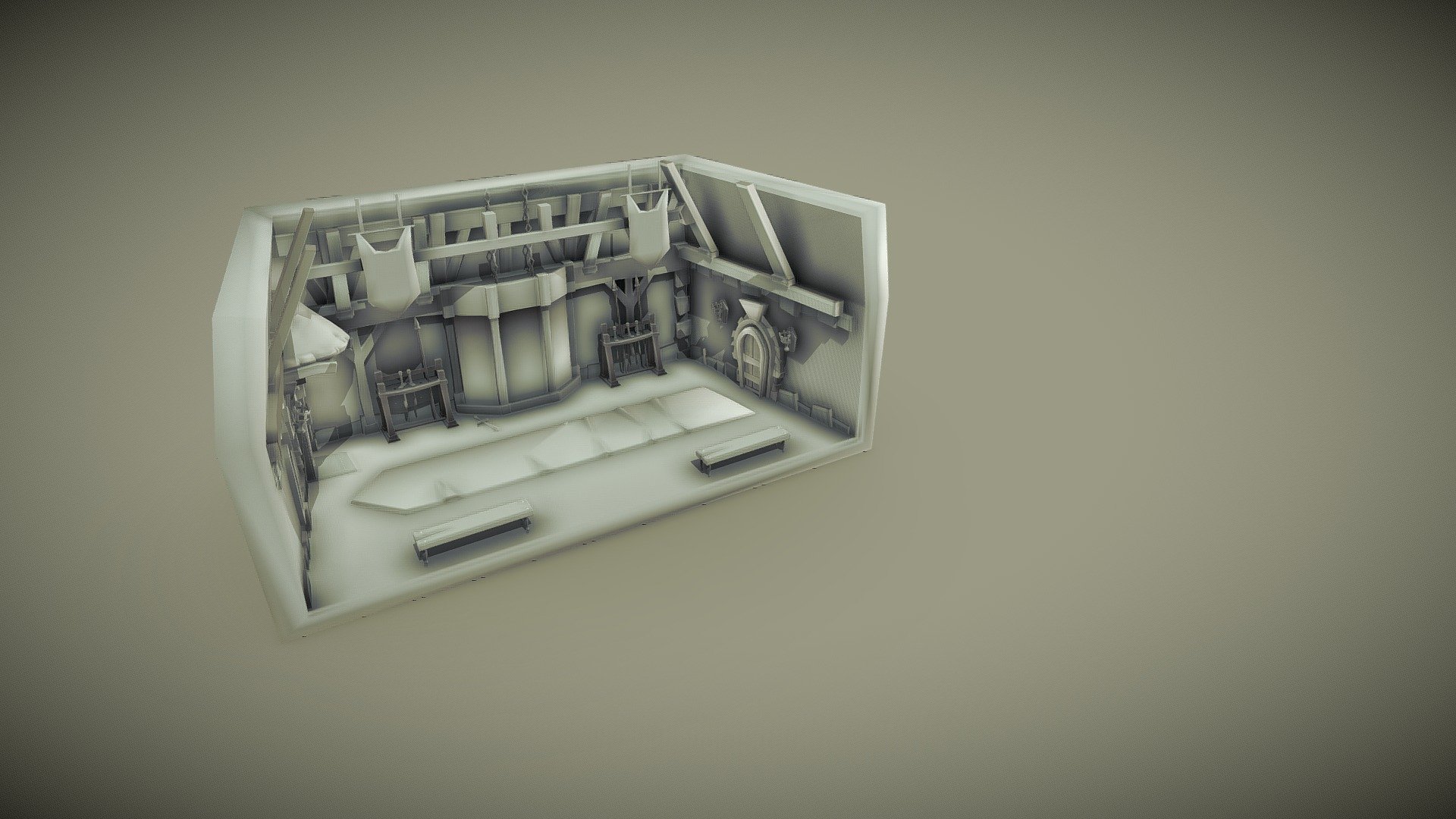 Luigi's mansion Armery - 3D model by rodasergi [d996273] - Sketchfab