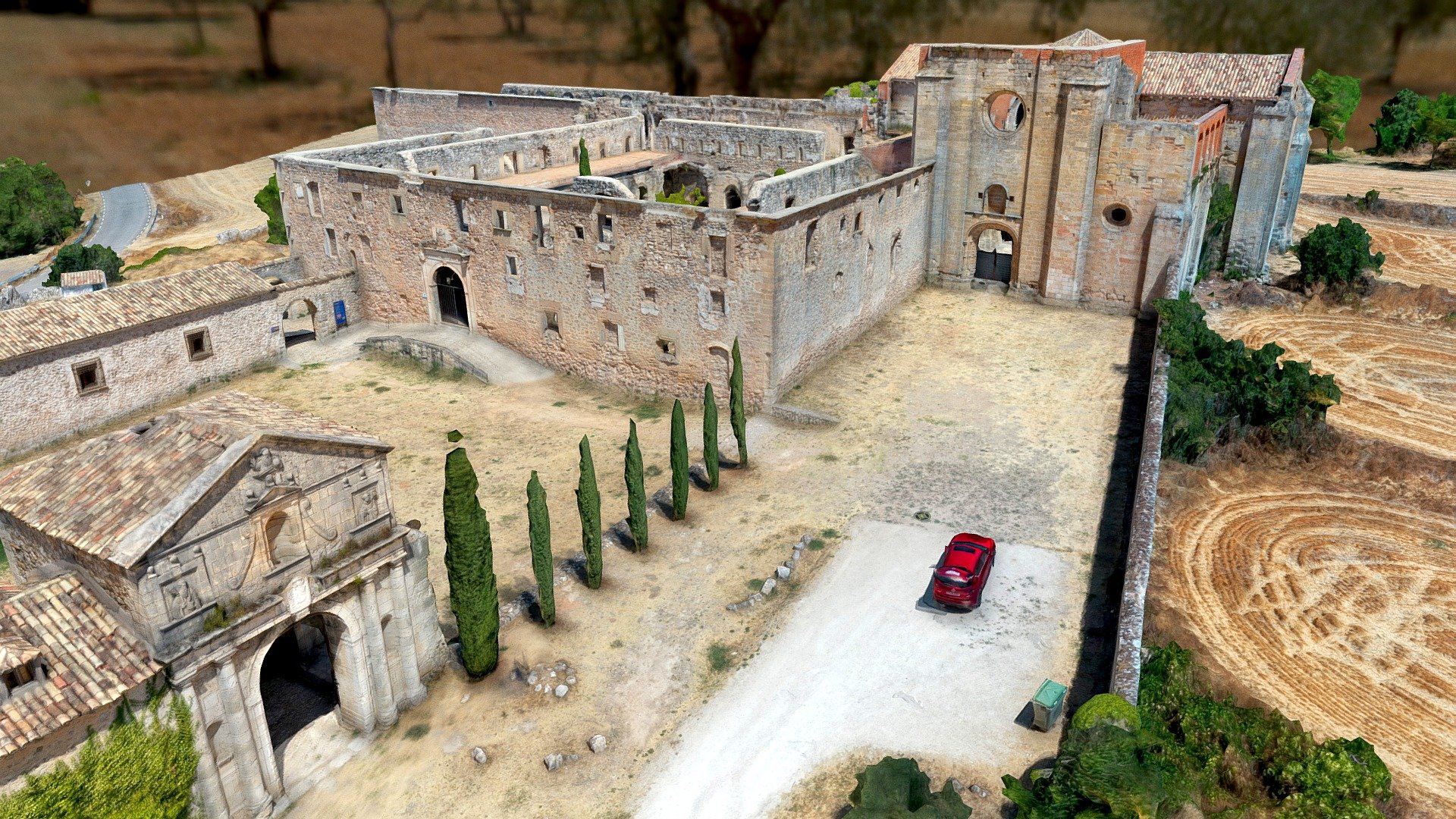 Monasterio de Monsalud, Guadalajara - 3D model by Soulbank [d99873d ...