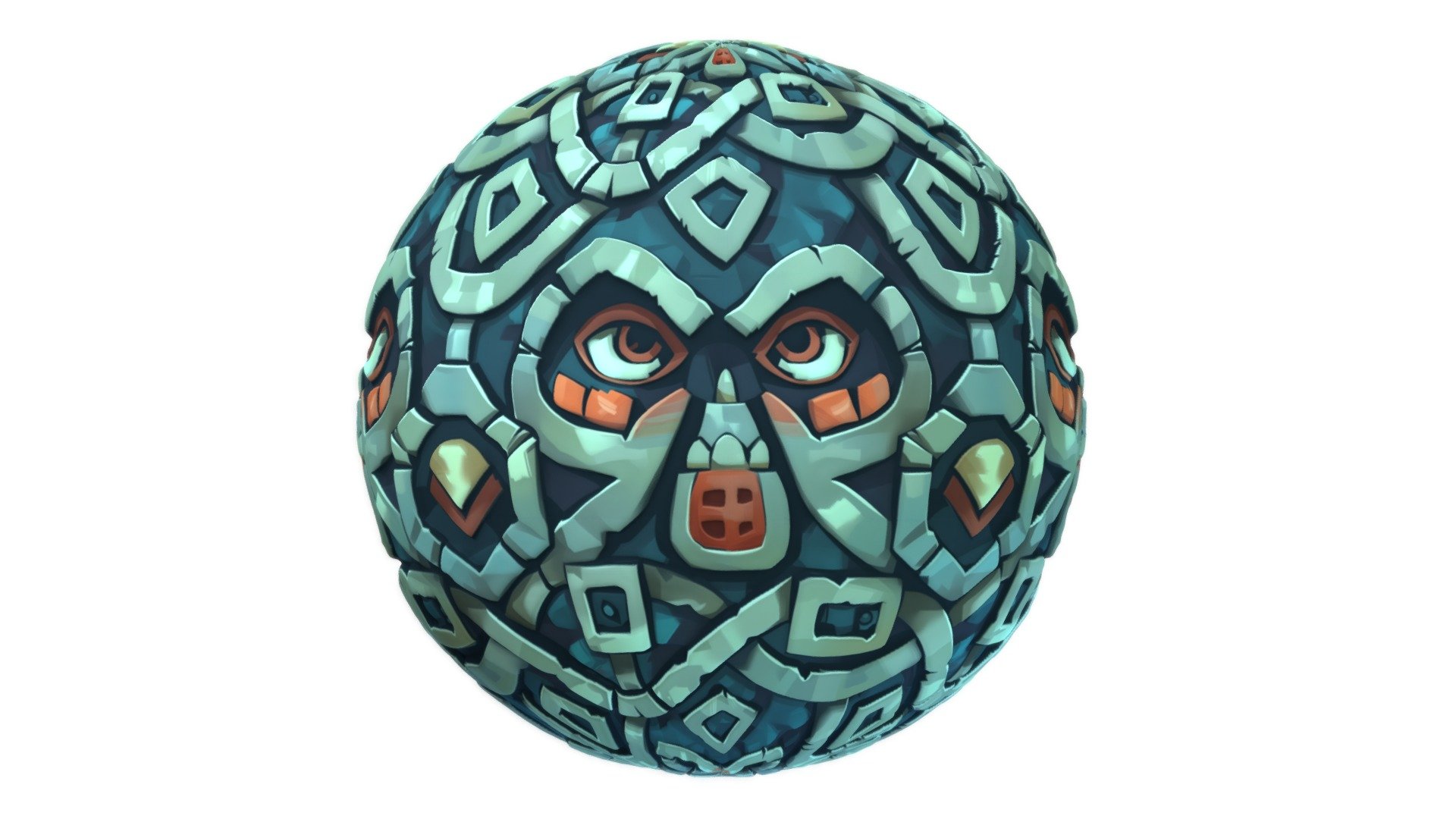 Stylized Mayan Stone Seamless Texture - Buy Royalty Free 3D model by ...
