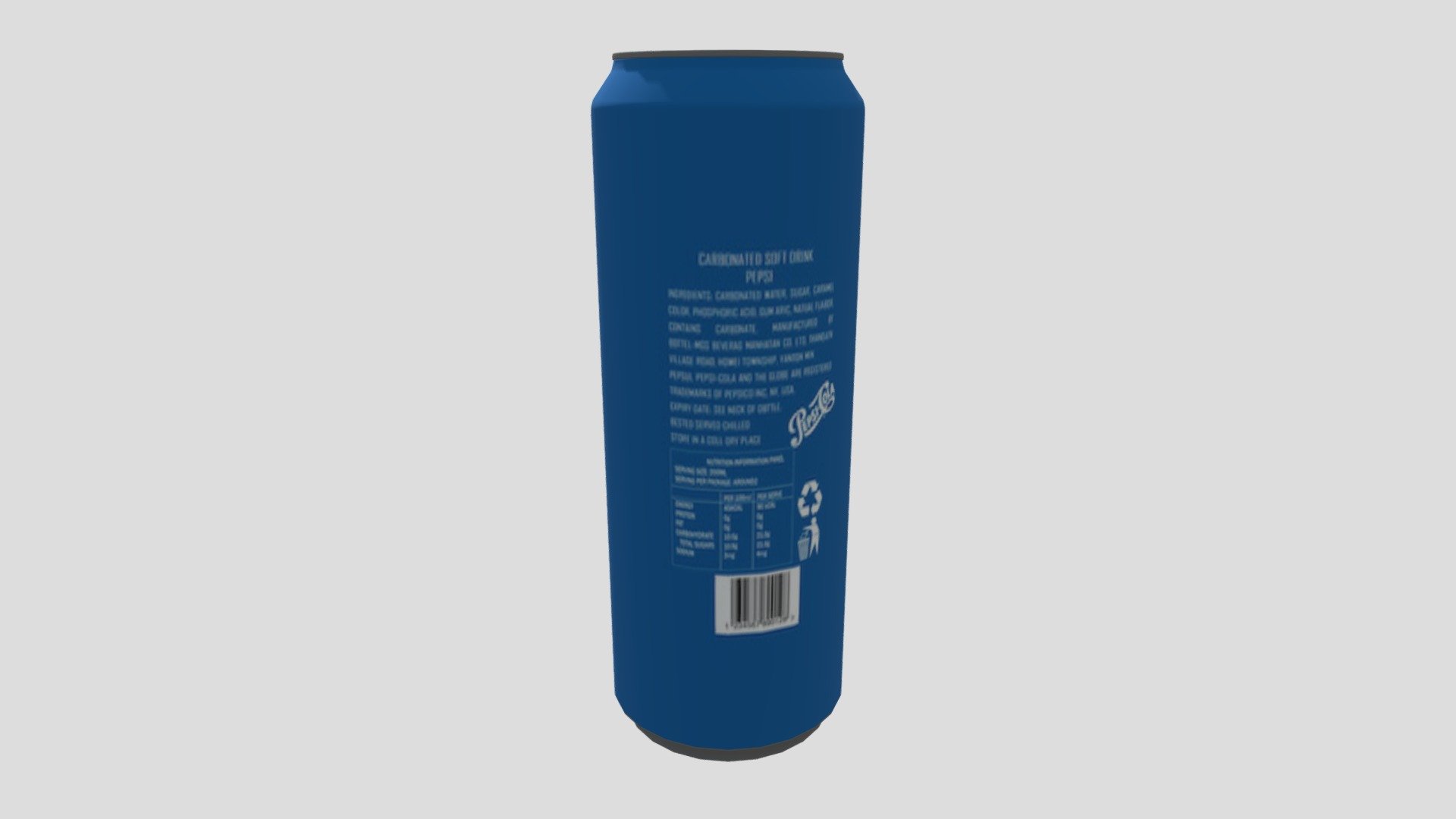 Pepsi can - 3D model by Hao (@yeezihao) [d99bd59] - Sketchfab