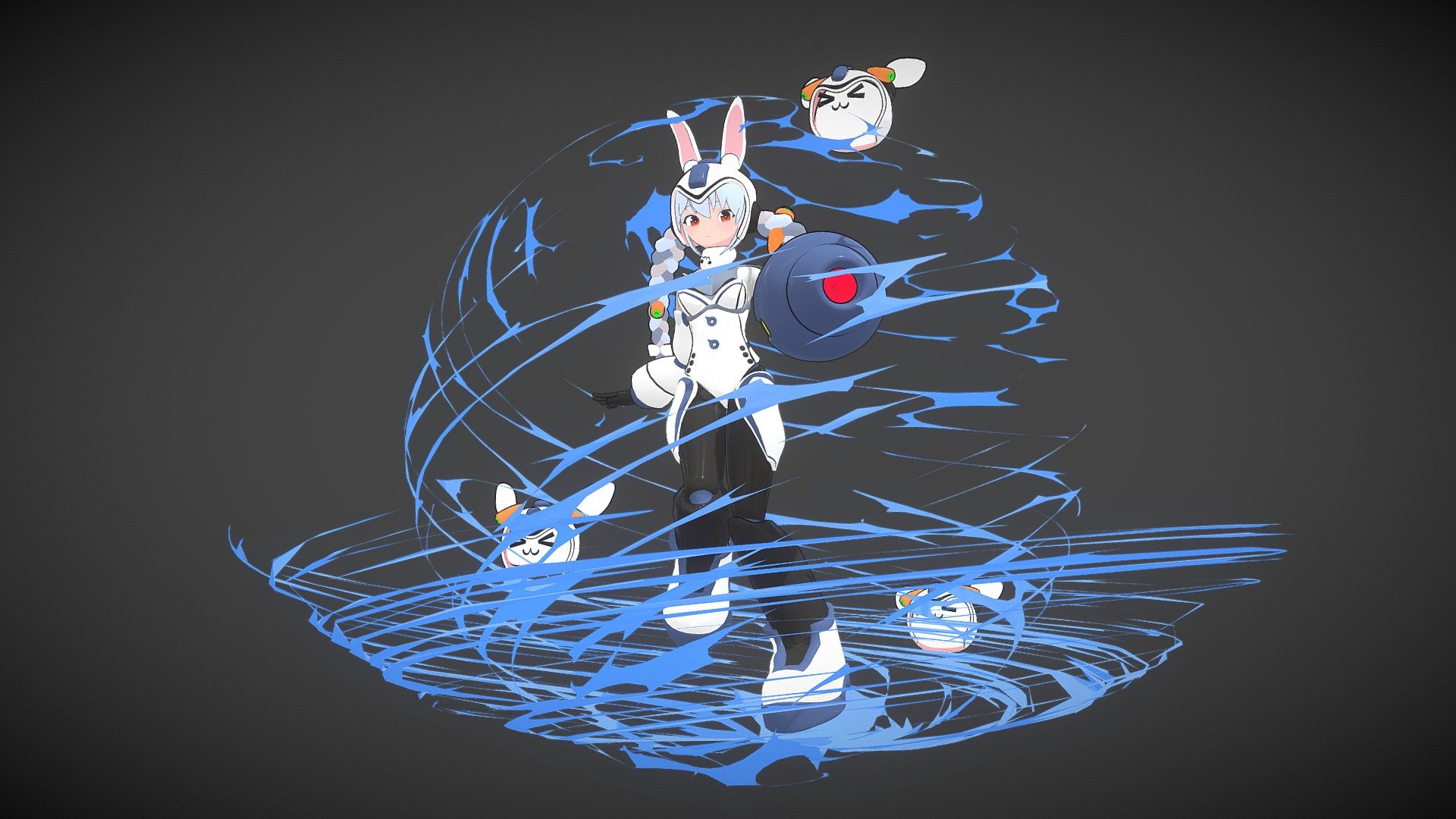 Pekoman (Pekora x Megaman) - 3D model by Eu (@EuClaire) [d99df09 ...