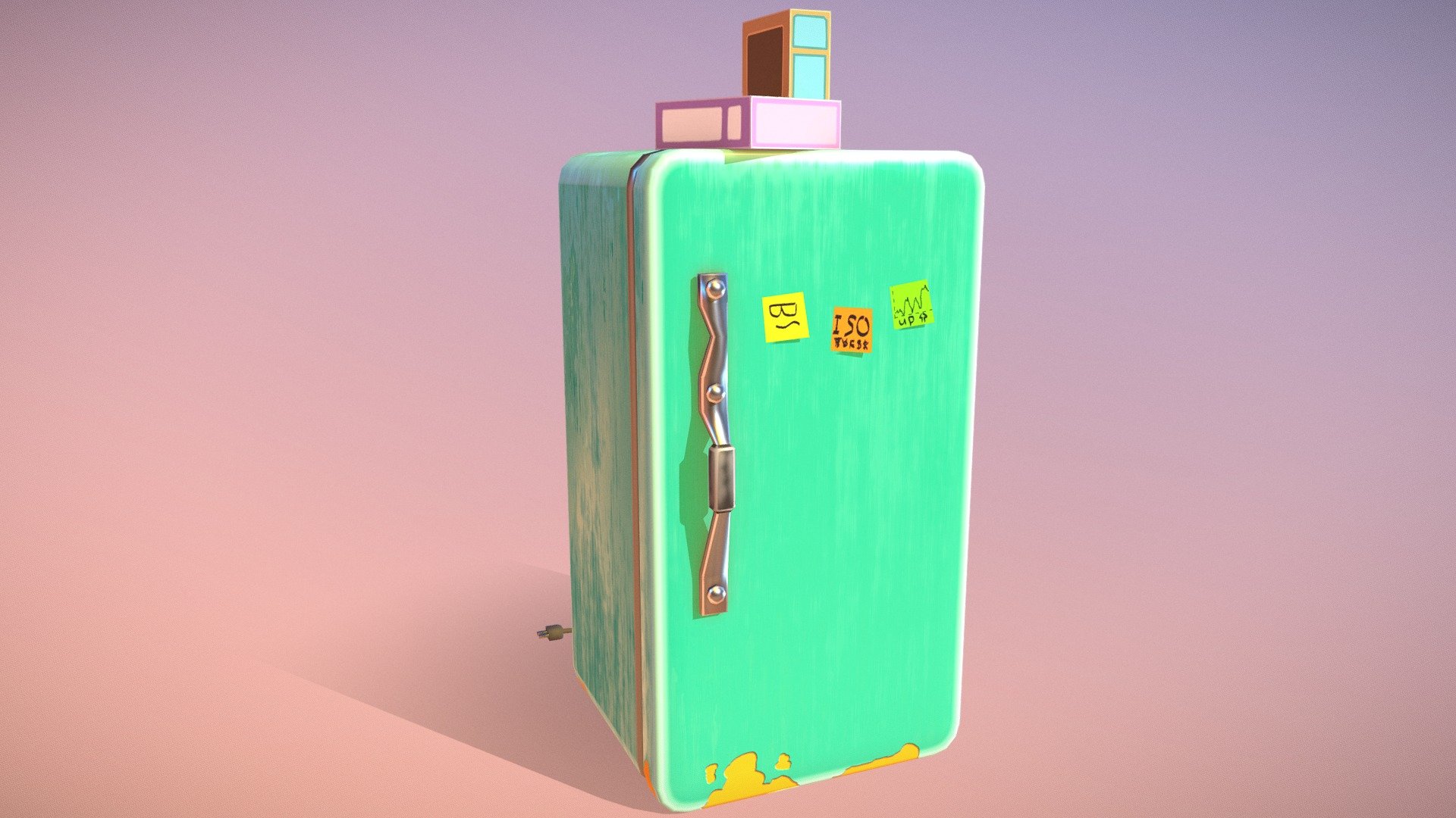 Stylized Fridge - Download Free 3D model by _Alexandr (@a_l_e_x_a_n_d_e ...