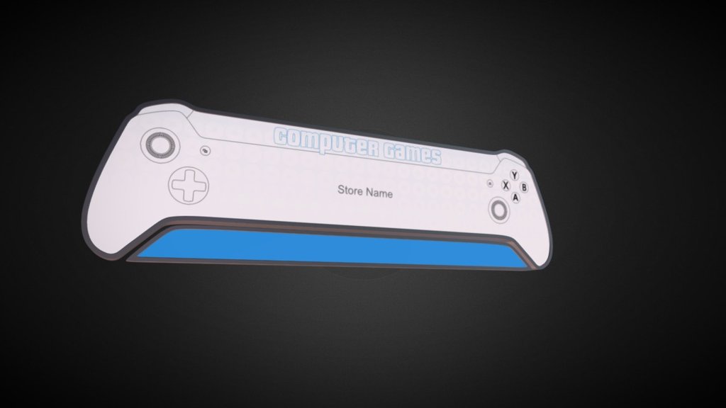 Game Store Signage Design - 3D model by Nidal Ghonaim (@Nyawning ...