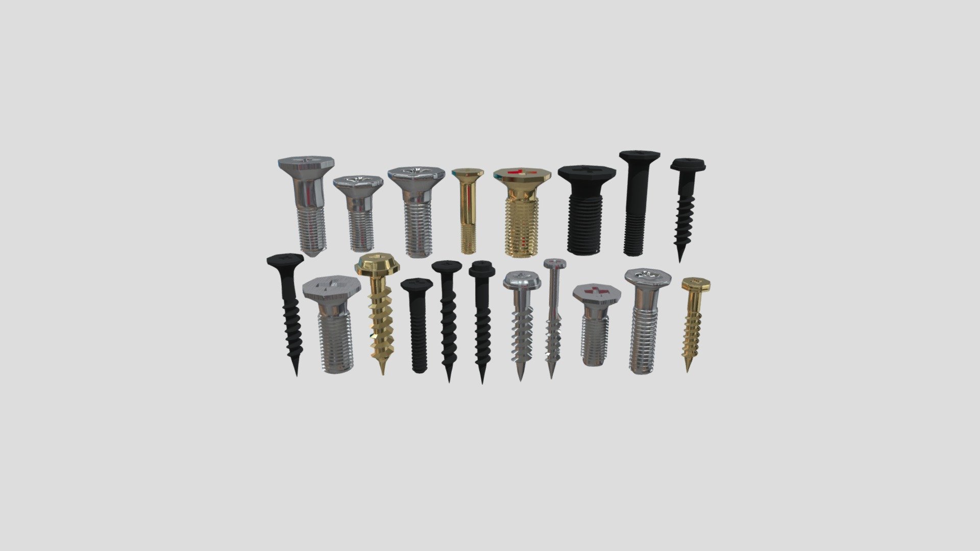 Screw - 3D model by arunbk1 [d9a0fd3] - Sketchfab