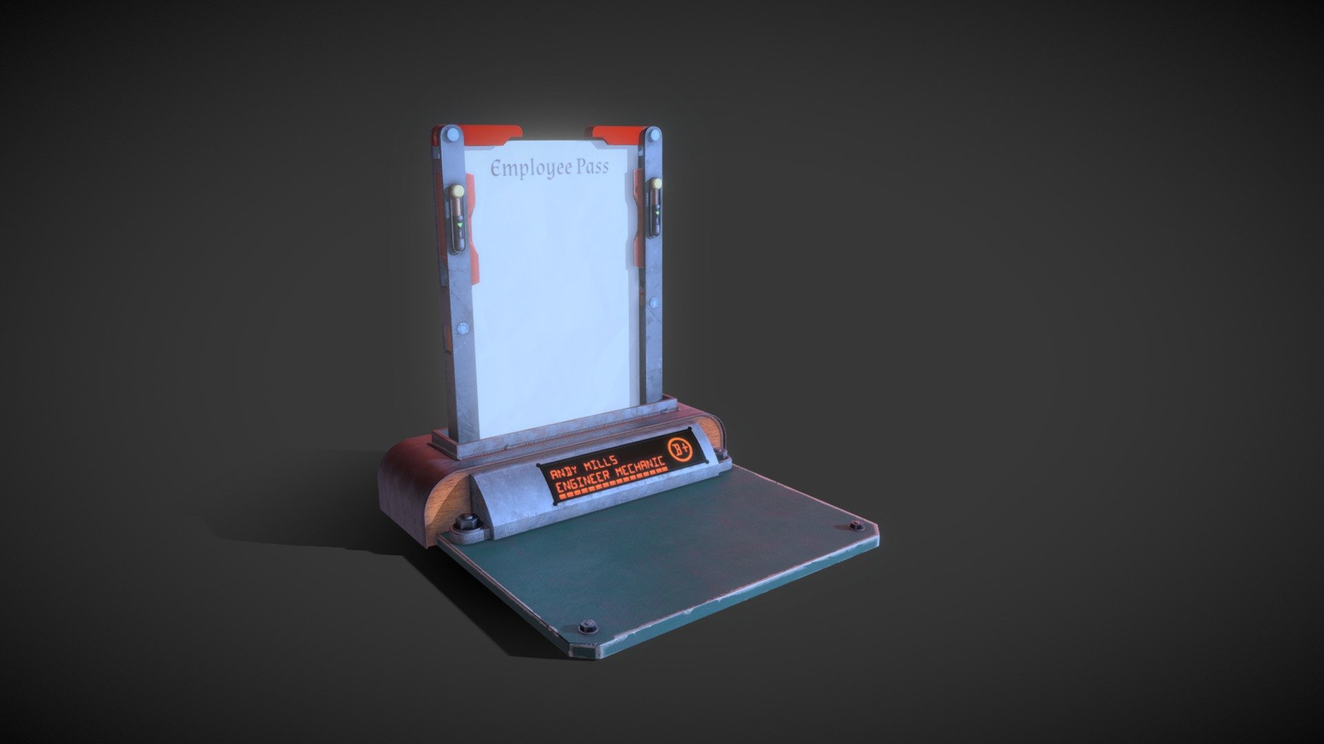 Employee Pass - 3D model by alexmel [d9a4f48] - Sketchfab
