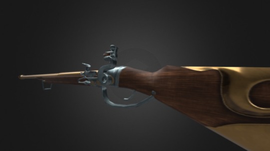 Flintlock Rifle (WIP) - 3D model by aruspice (@vtomioka) [d9a709a ...