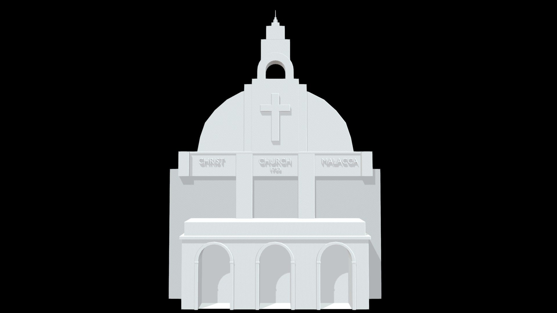 Melaka church - 3D model by MukaKejung (@AmirulIqwan) [d9a7cd3] - Sketchfab