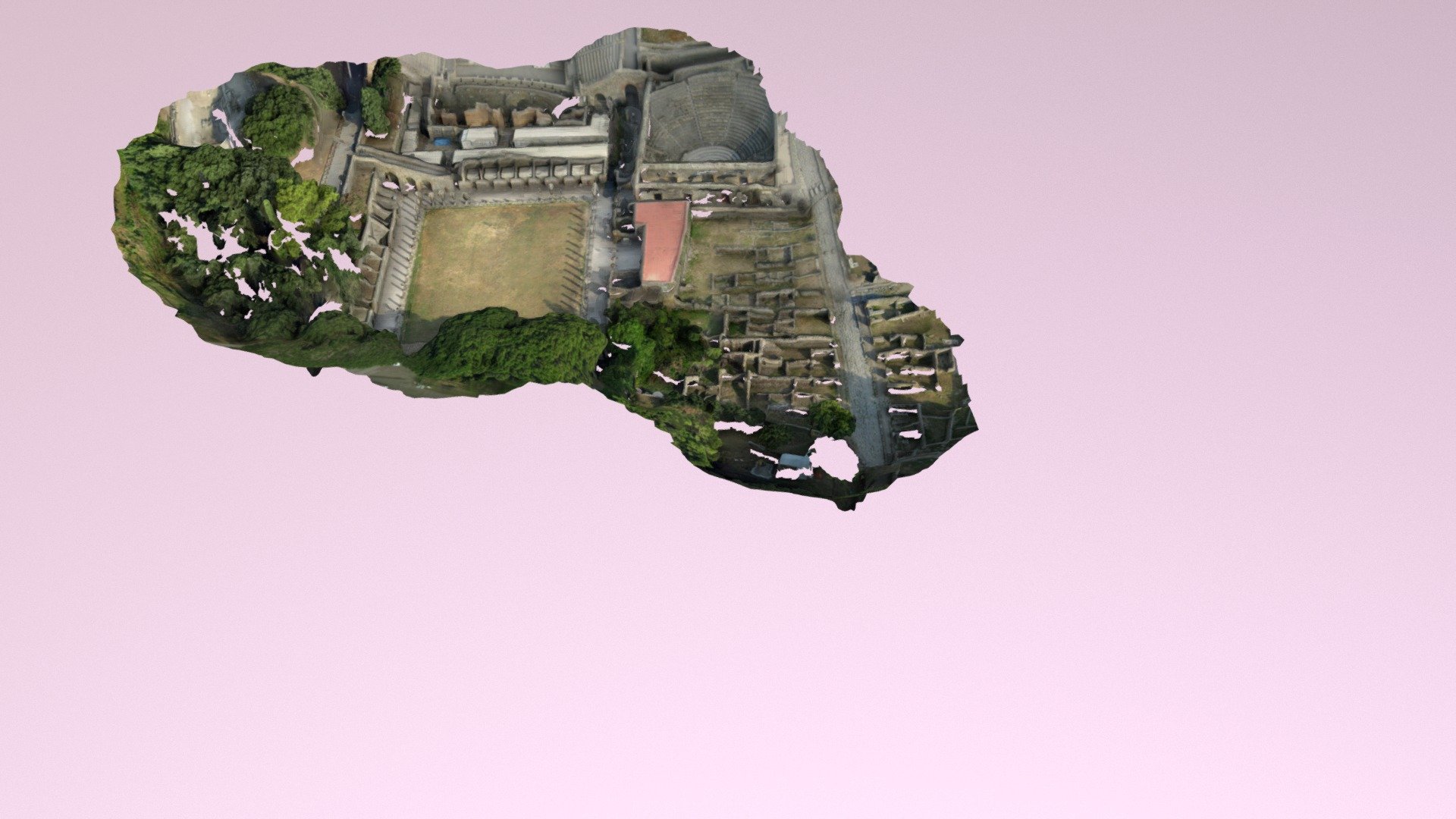 Quadriporticus at Pompeii - better model - Download Free 3D model by ...