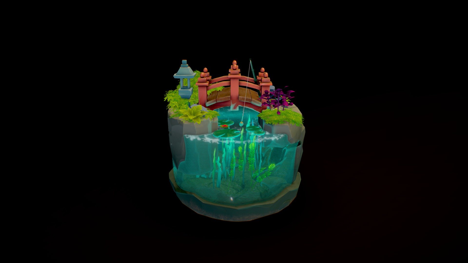 pond - 3D model by 564757556 [d9ac252] - Sketchfab
