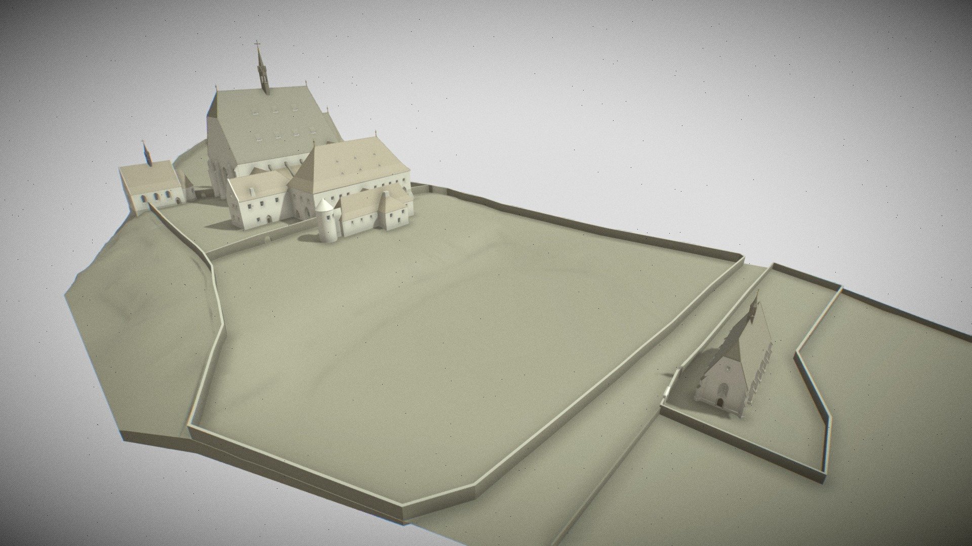 Model of the Emmaus Monastery Na Slovanech - 3D model by Vojtěch Dvořák ...