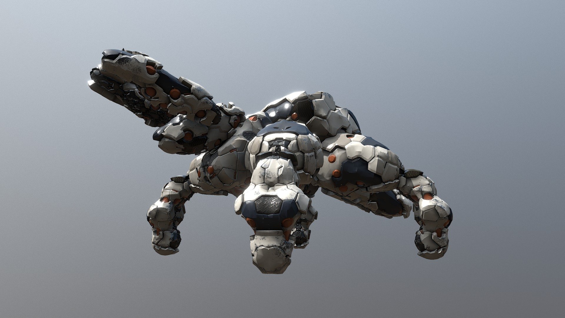Procedural Hard Surface Modeling Test03 3d Model By Asaito [d9b01e1