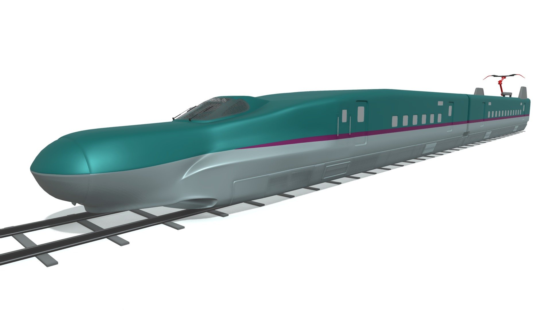 High-Speed Train - Buy Royalty Free 3D model by 3DHorse [d9b071d ...
