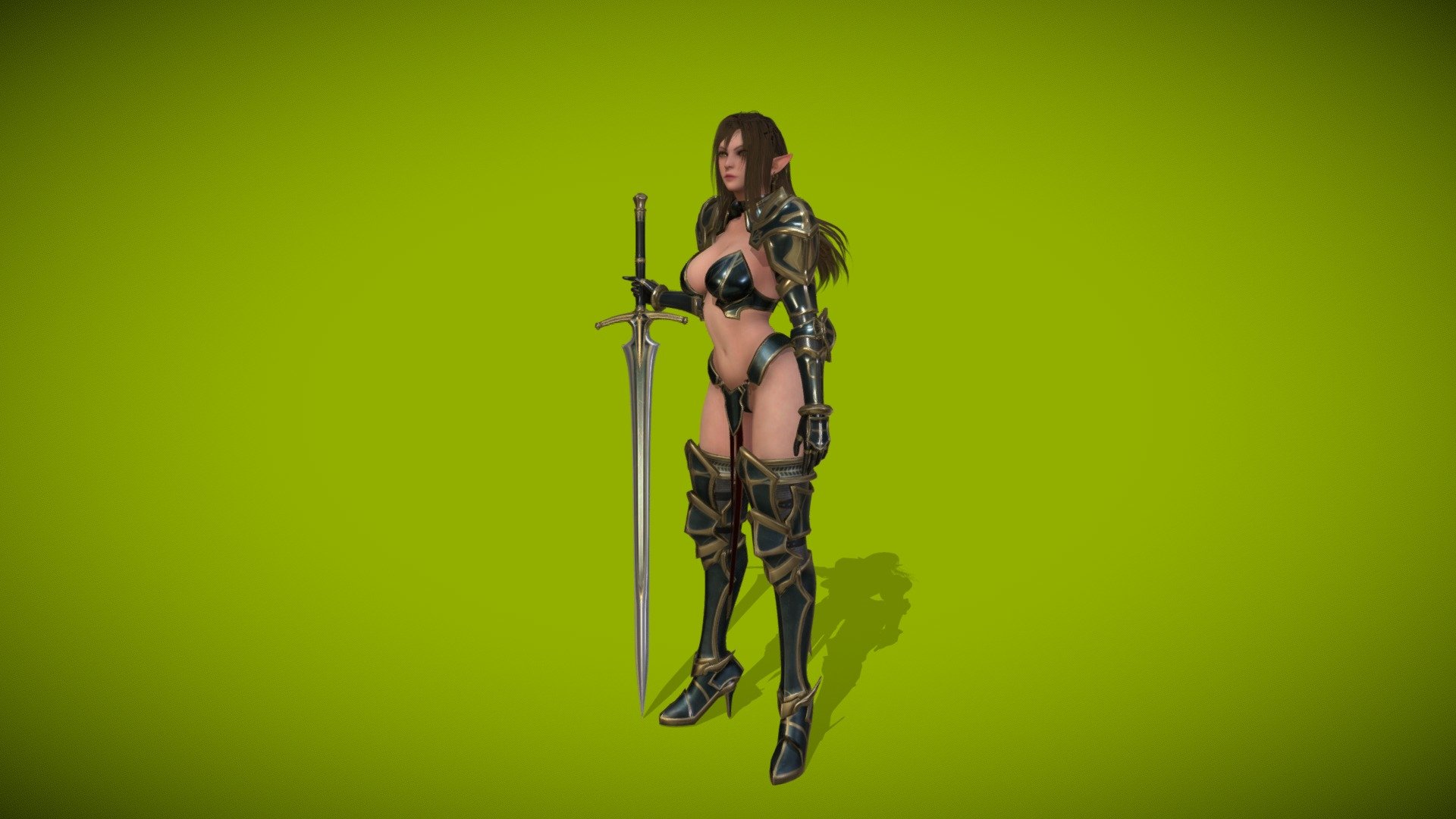 Elf Sword Master - Download Free 3D model by Casttelan2 [d9b3b3d] - Sketchfab