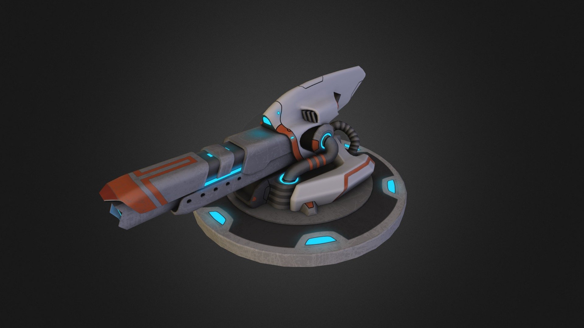 Laser_gun-4 - 3D model by polok [d9b3ea9] - Sketchfab