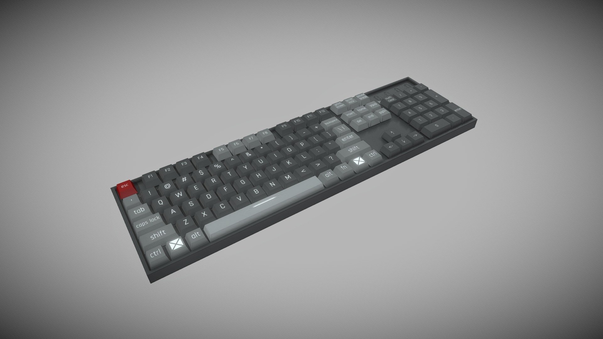 Keyboard - Download Free 3D model by Maxime66410 [d9b44b0] - Sketchfab