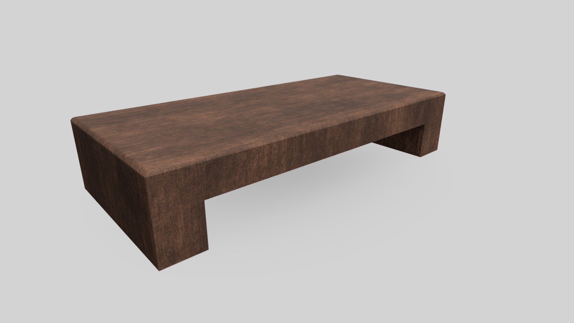 Block Coffee Table - 3D model by haydenwarrenvisuals [d9b60af] - Sketchfab