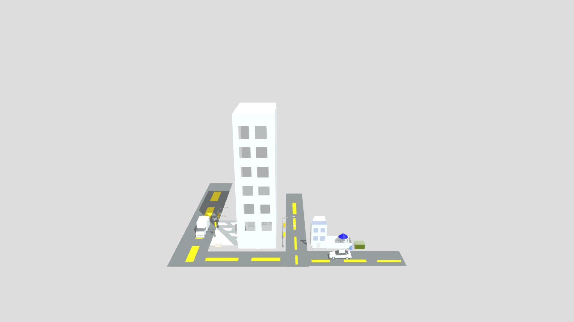 Smart City - Download Free 3D model by gadielsandoval [d9b7d2d] - Sketchfab