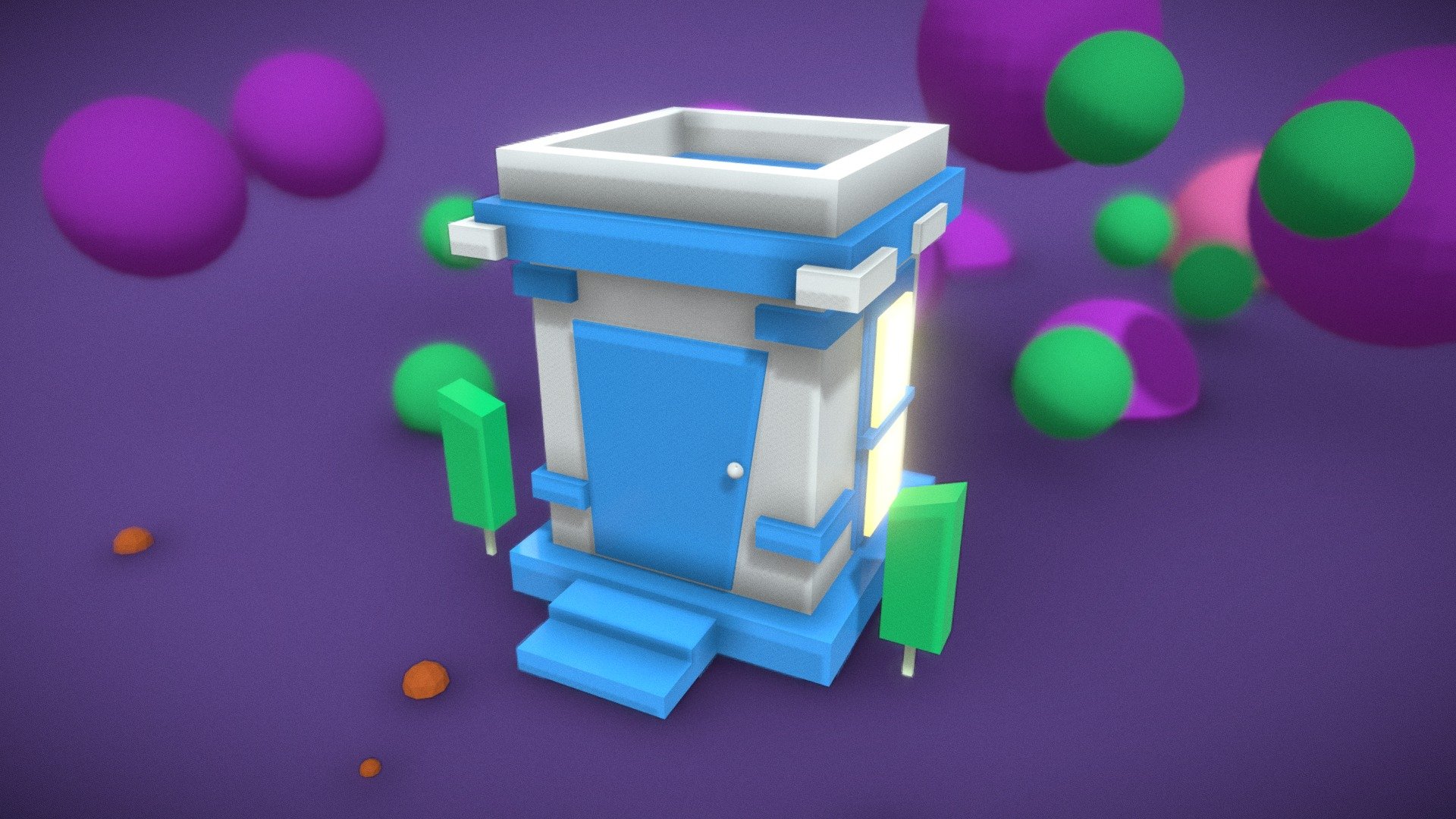The Little House - 3D model by ESDA Solo (@solo2) [d9b8de6] - Sketchfab